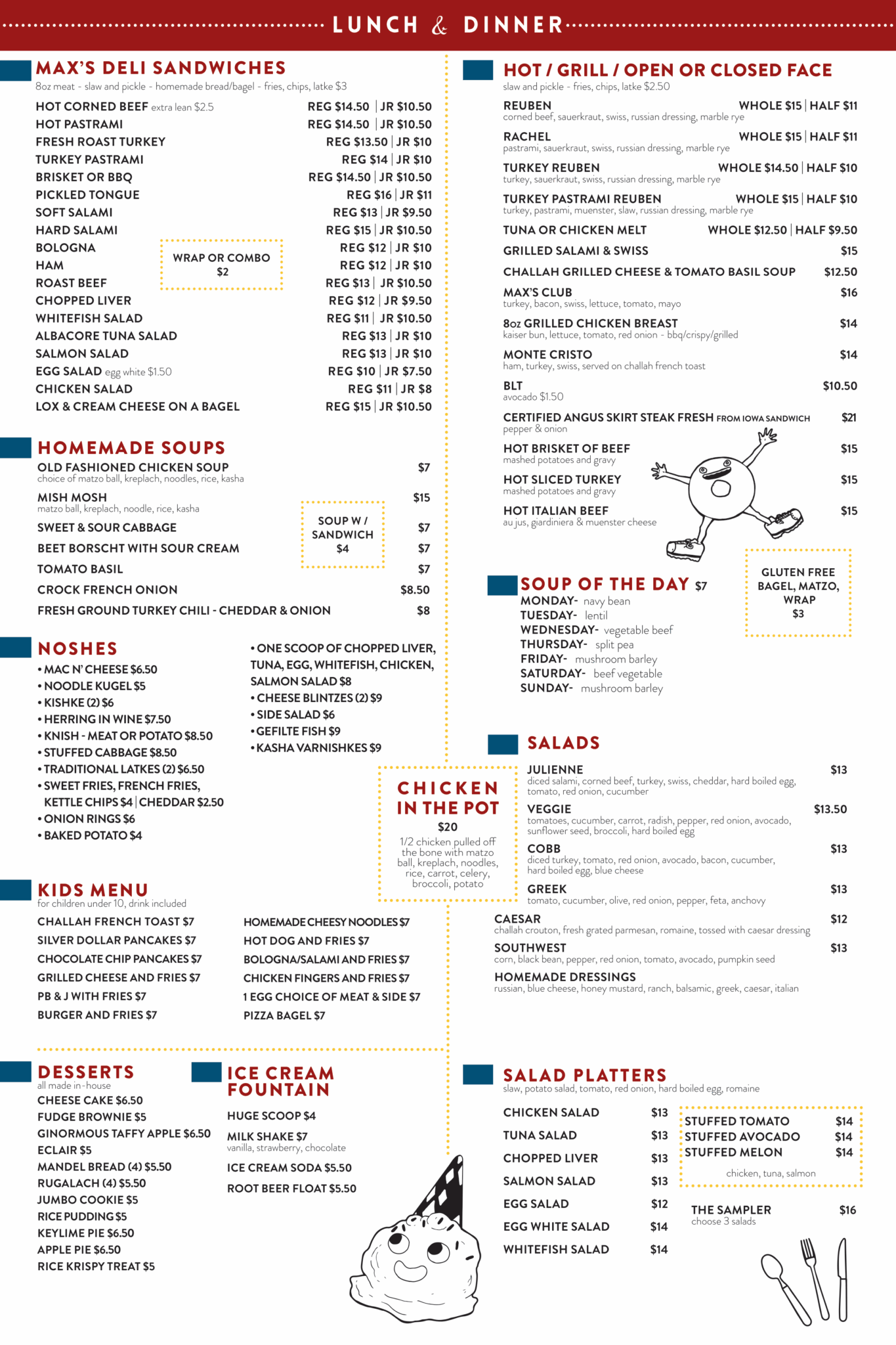 Lunch & Dinner - Maxs-Deli